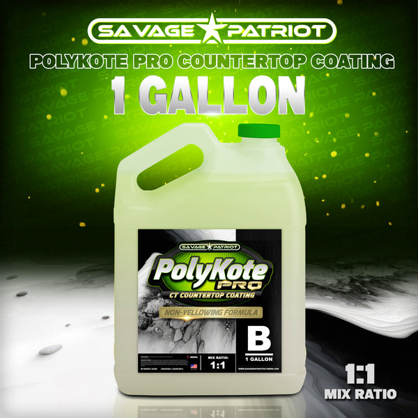 POLYKOTE PRO NON Yellowing Countertop Resin (2 Gallon Kit) – Savage ...